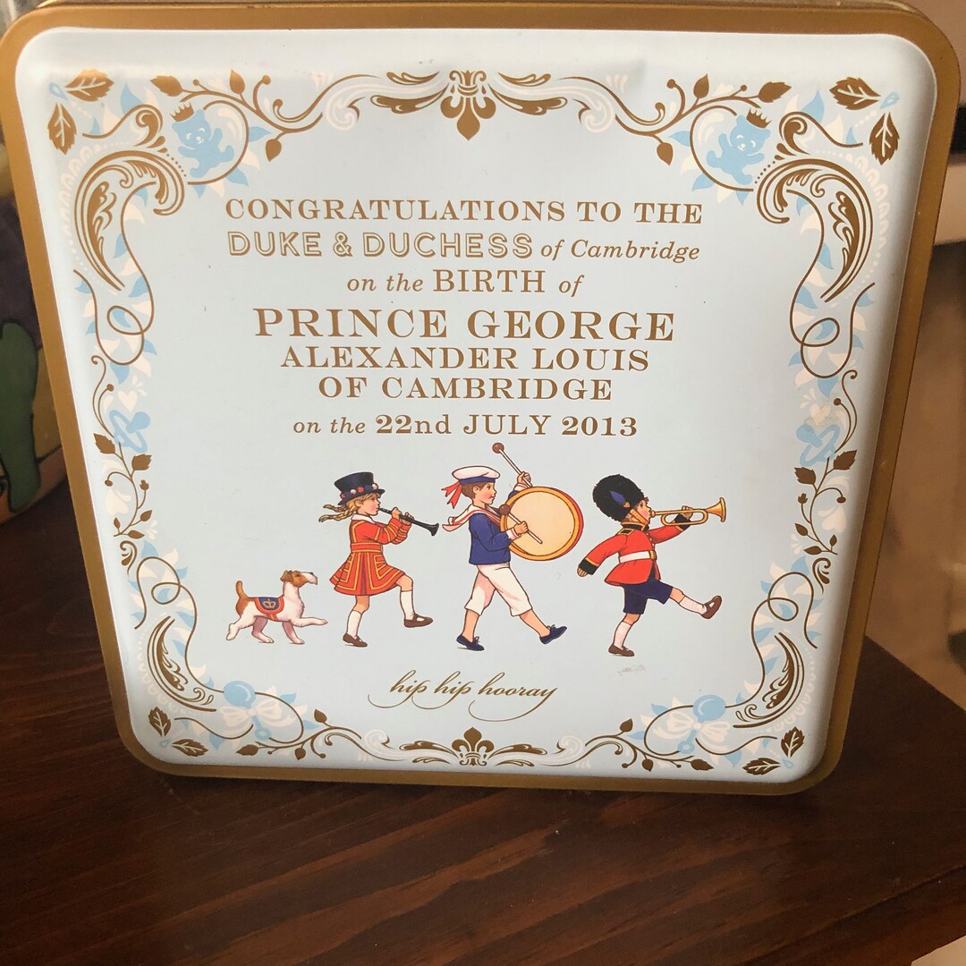 2013 Birth of Prince George Commemorative Tin - Etsy