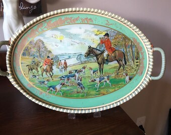 Hunting Scene Tray | Etsy