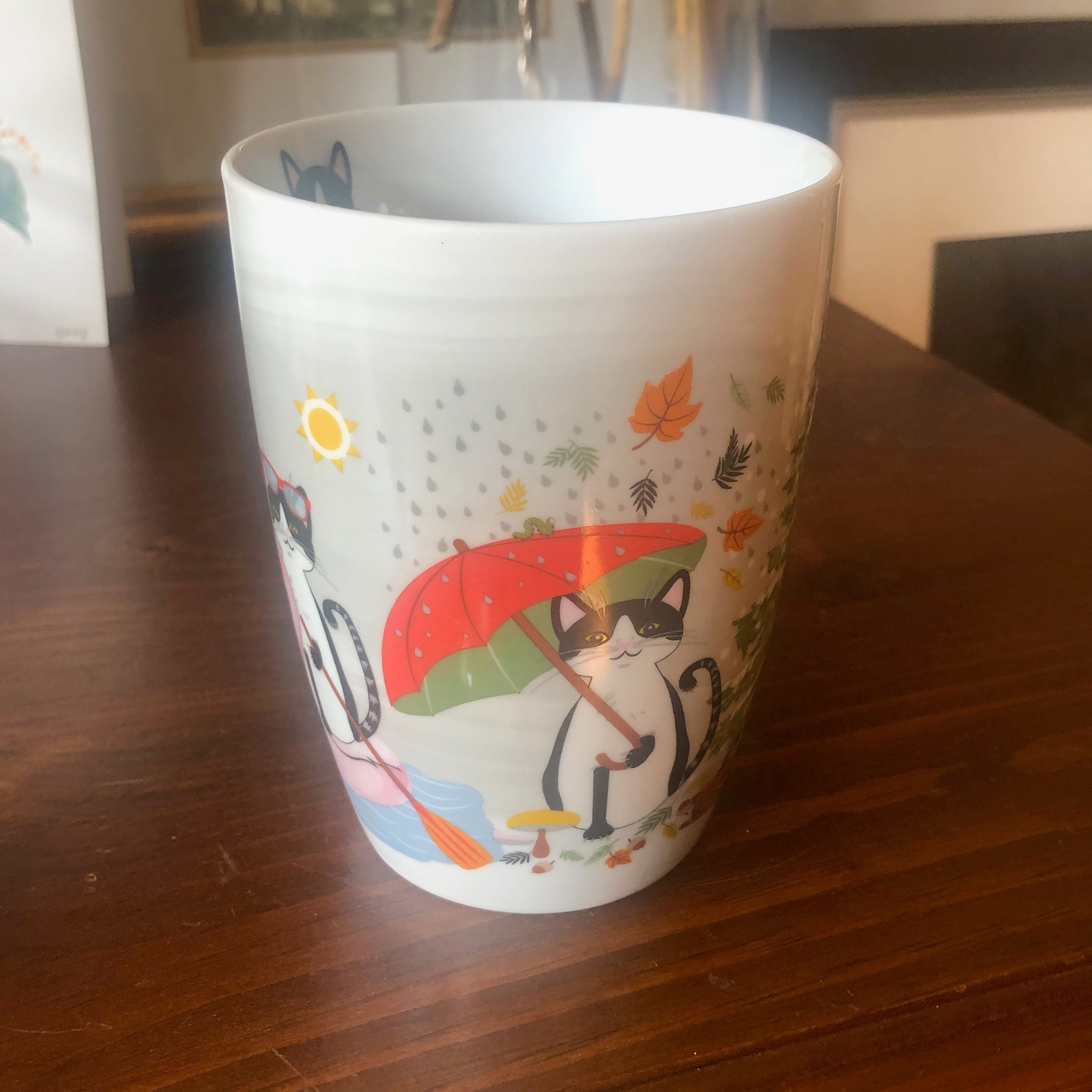 Cha Cult Cat of 4 Seasons Fine Porcelain Mug - Etsy