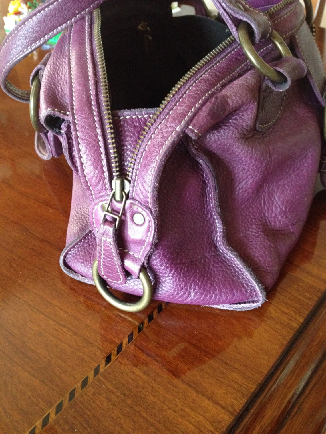 Vintage Roots Purple Berry Handbag | Etsy