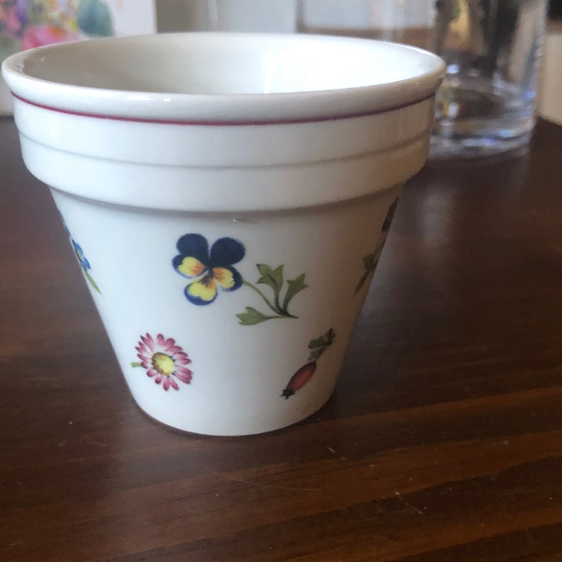 Villeroy & Boch Floral Pansy Small Planter Pot - Etsy