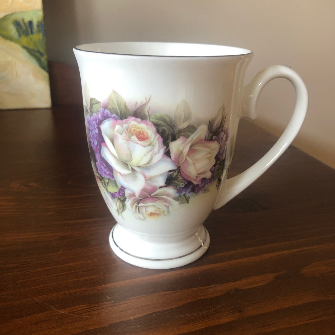 Royal Elfreda CLIMBING ROSE Fine Bone China Mug - Etsy