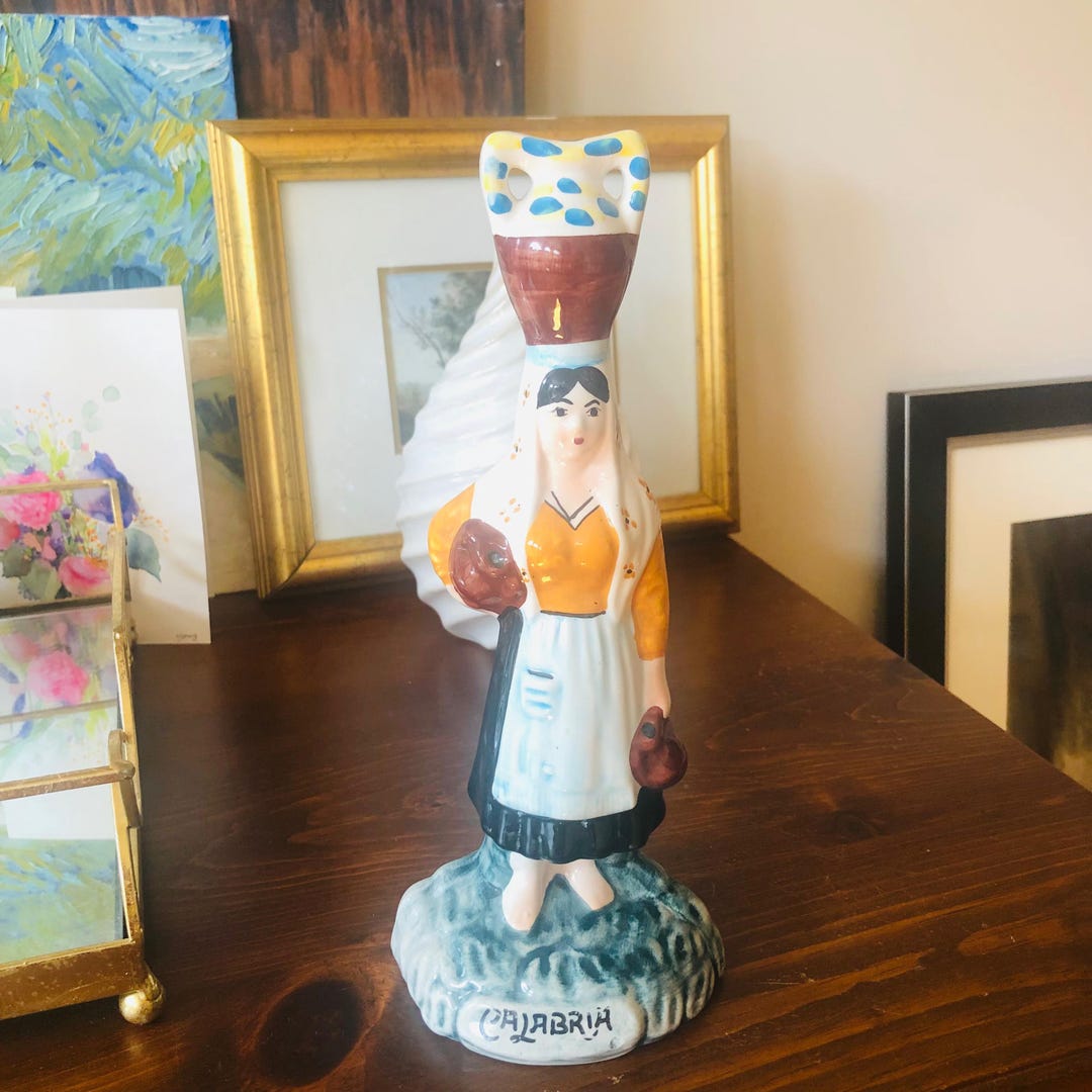 Vintage 1950s CALABRIA Lady Italy Italian Ceramic Figurine - You Choose ...