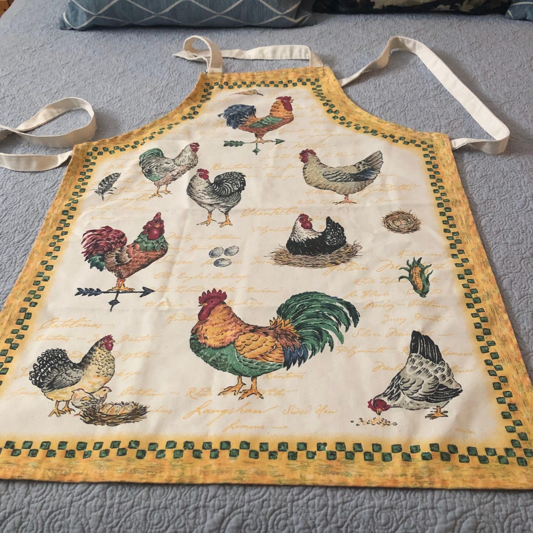 Kay-dee Barnyard Rooster Apron - Etsy