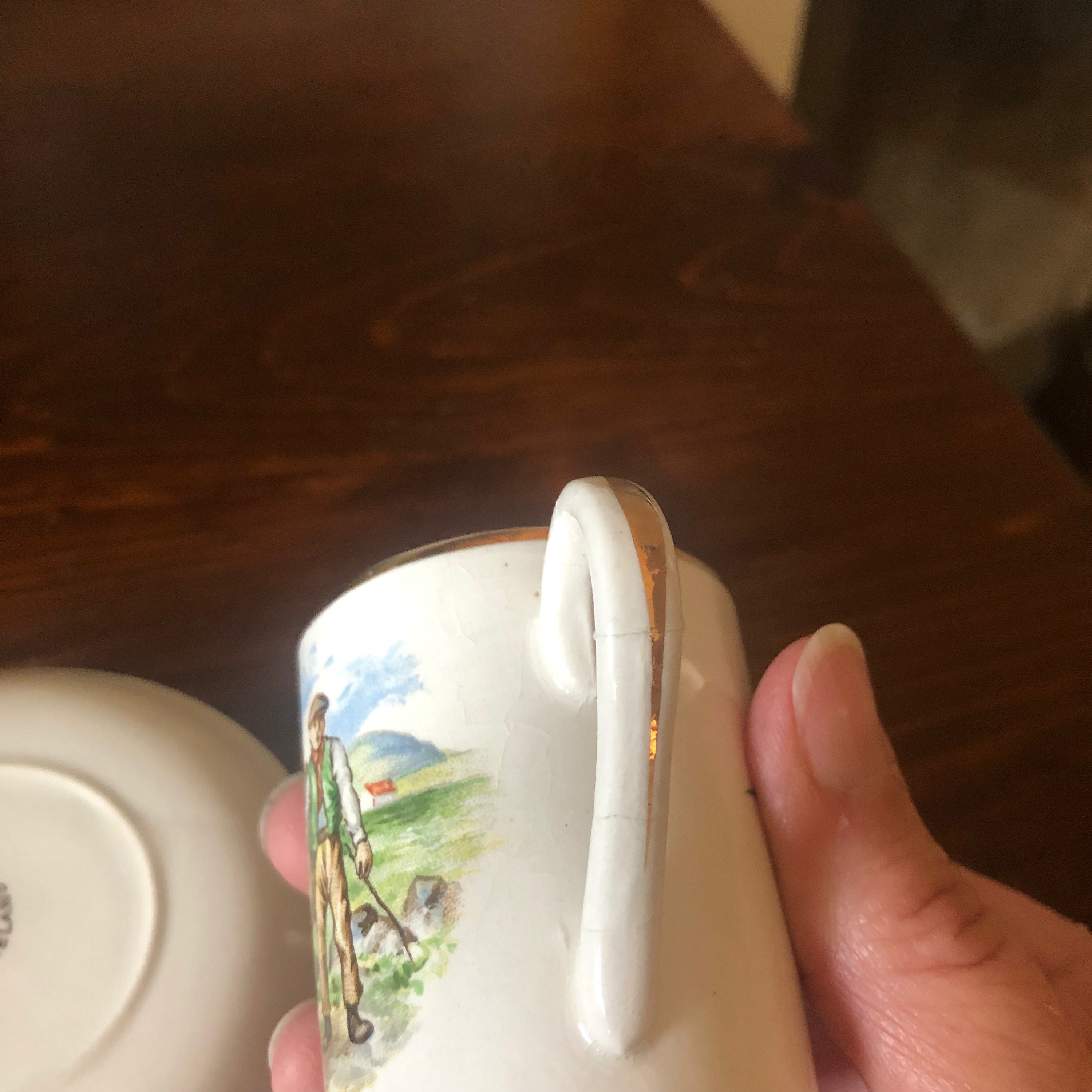 Vintage Arklow Souvenir of Ireland Teacup and Saucer Set - Etsy