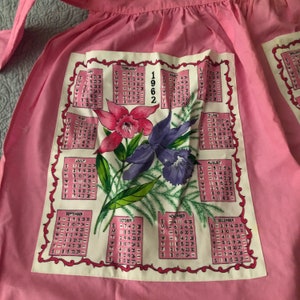 St. Michael Made in Britain Vintage Pink 1962 Year Apron - Etsy