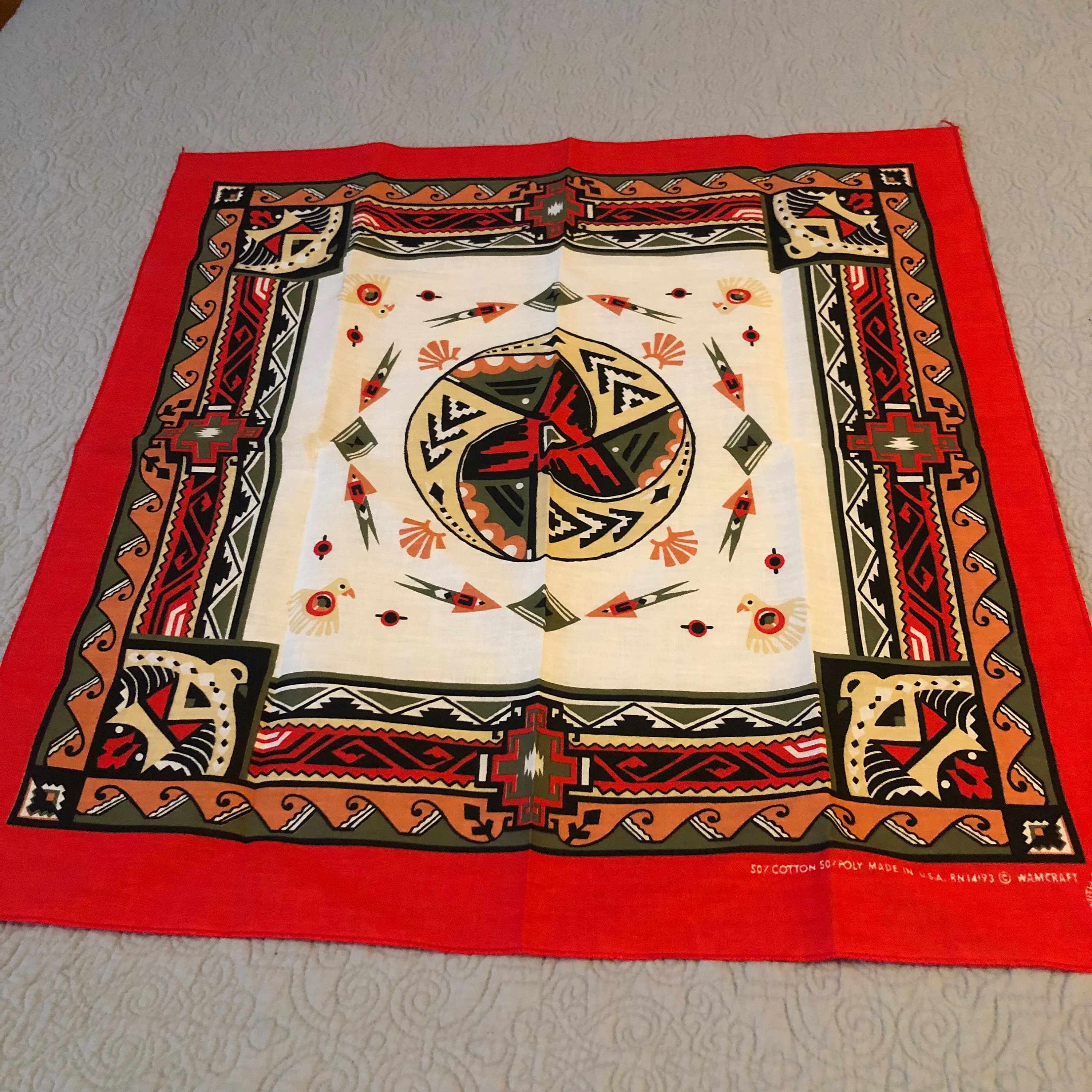Indigenous Aboriginal American Indian WAMCRAFT Cotton Bandana Scarf - Etsy