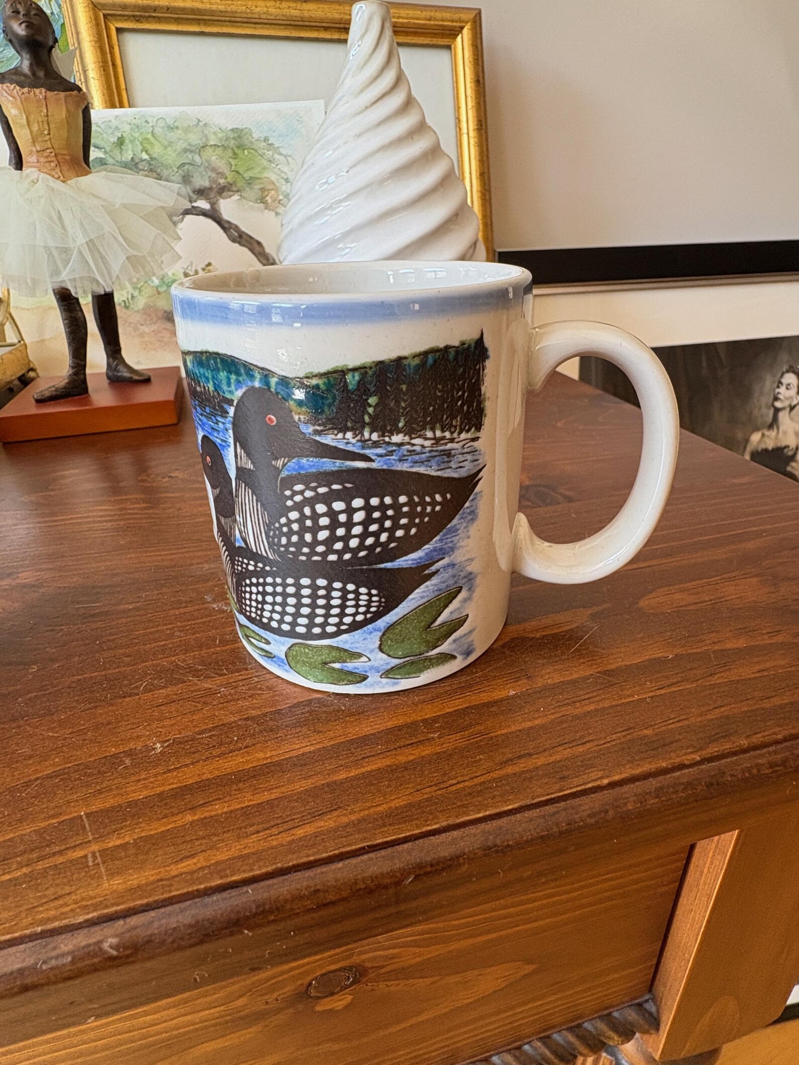 Vintage Otagiri Japan LOON BIRD Embossed Mug - Etsy
