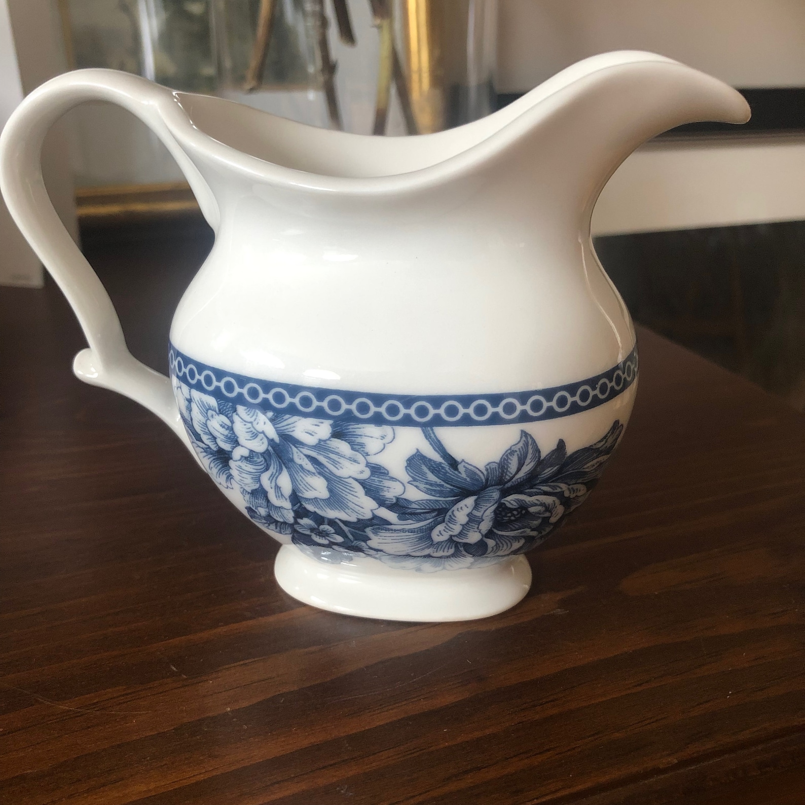 222 Fifth Adelaide Blue Fine China Creamer - Etsy