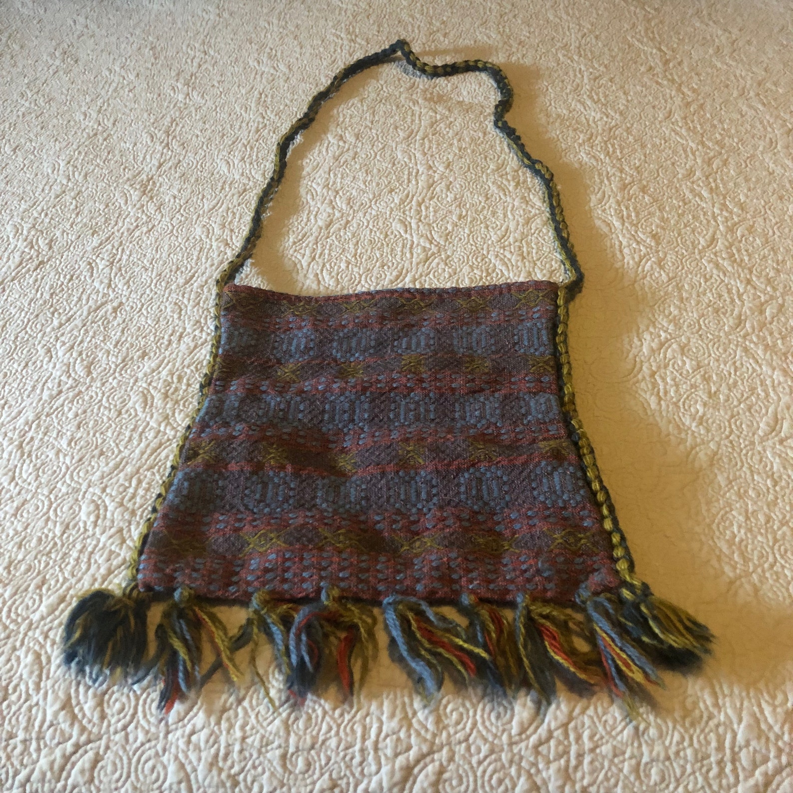 Vintage Greek Greece Wool Crossbody Purse - Etsy