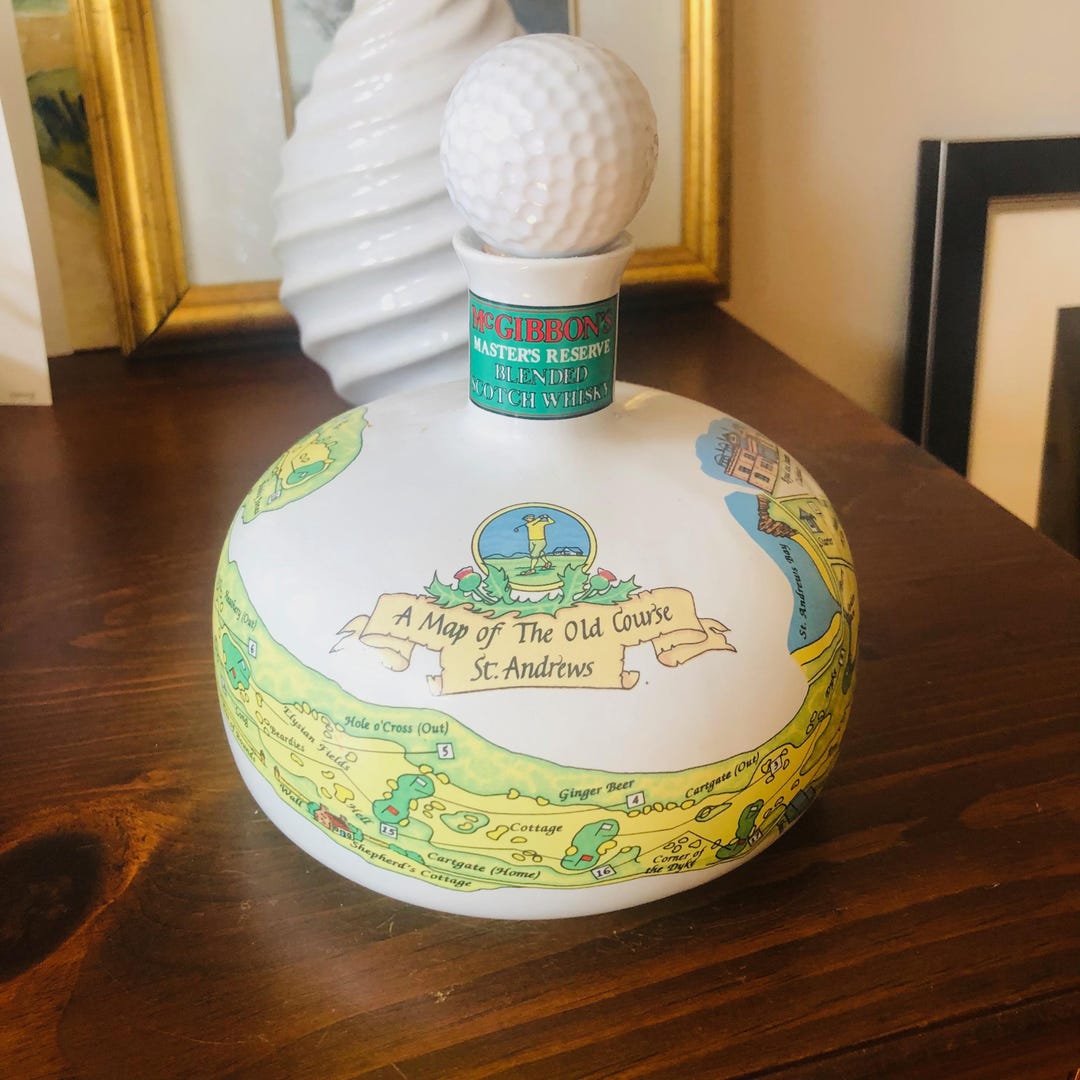 Vintage Golf Douglas Mcgibbon Scotch Whisky St.andrews THE GOLFER'S ...
