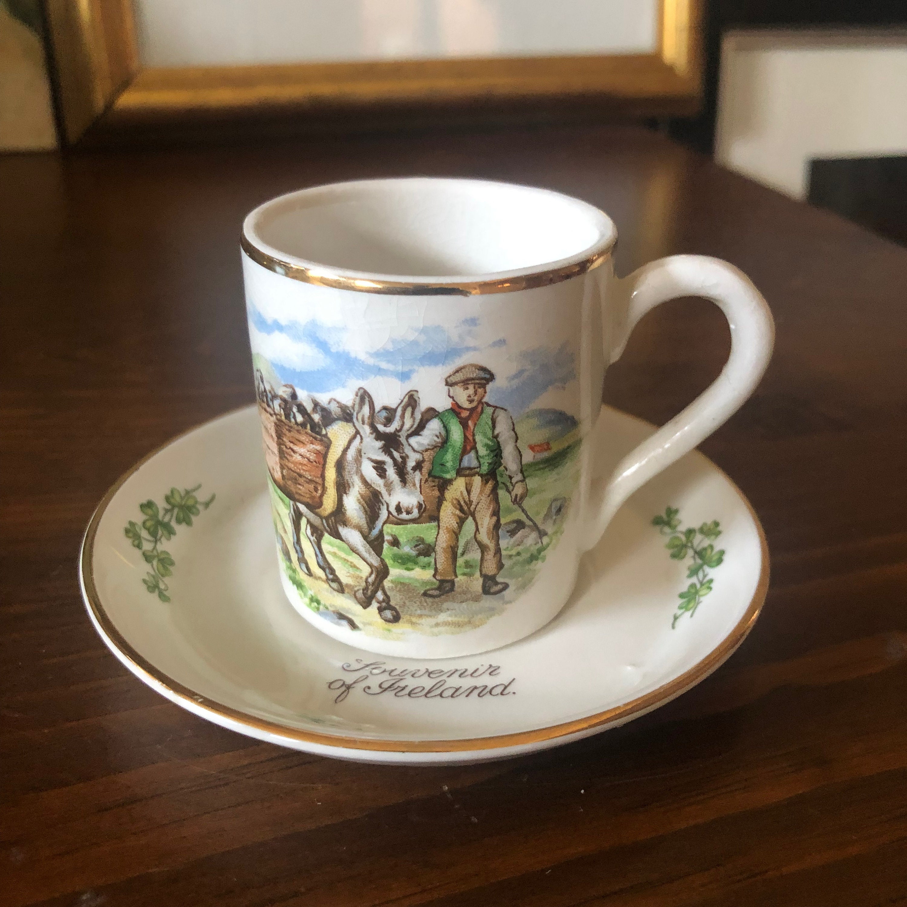 Vintage Arklow Souvenir of Ireland Teacup and Saucer Set - Etsy