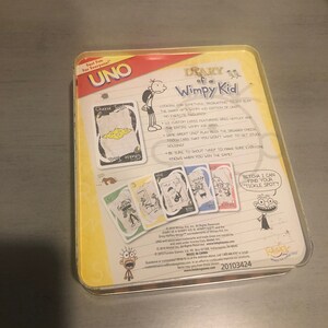 Diary of A Wimpy Kid UNO Card Game - Etsy