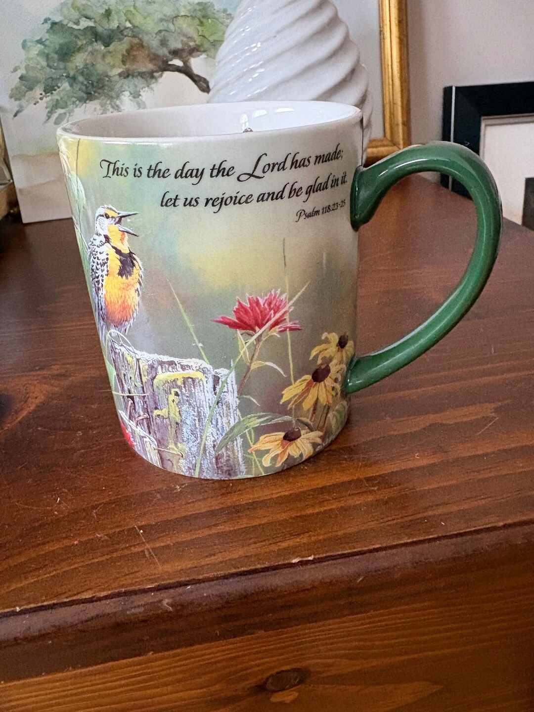Vintage LANG Psalm 118 Greeting the New Day Mug - Etsy