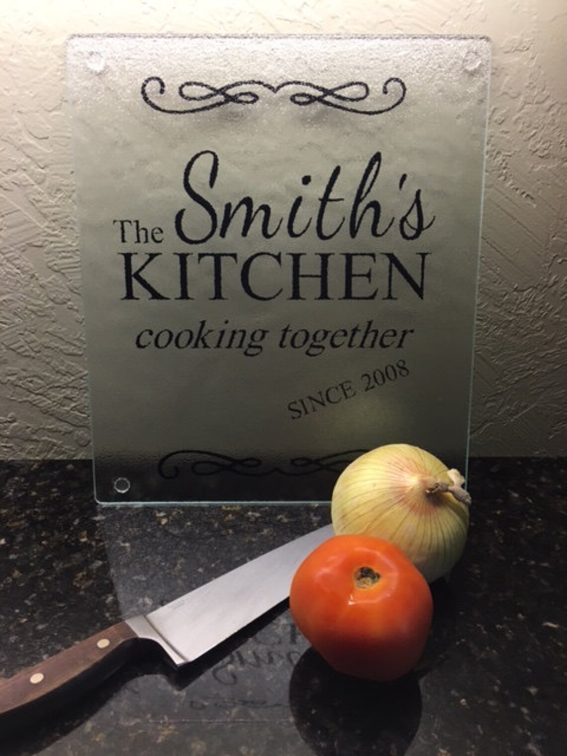 Glass Cutting Board Custom Cutting Board Personalized - Etsy