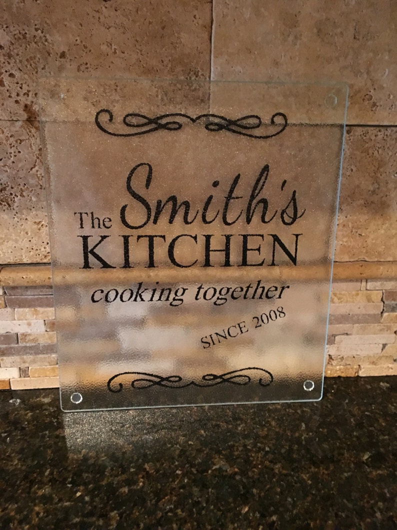 Glass Cutting Board Custom Cutting Board Personalized - Etsy