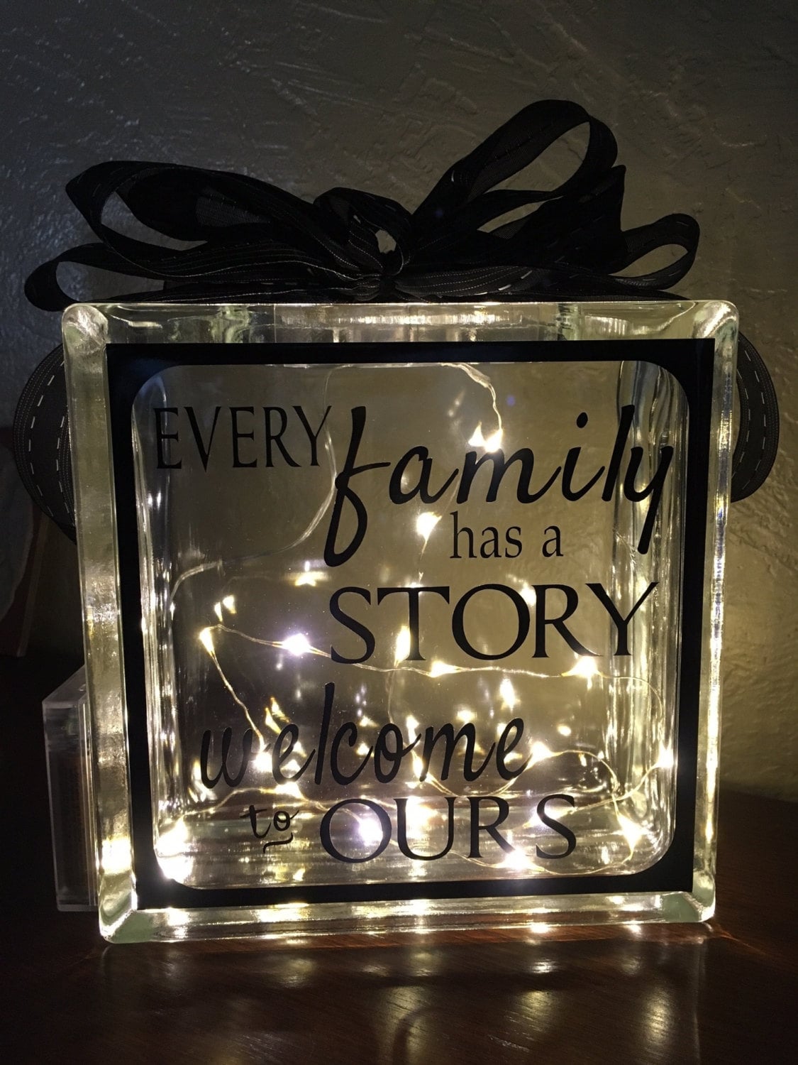 Lighted Glass Block, Battery, Glass Block Night Light, Gift for Her ...