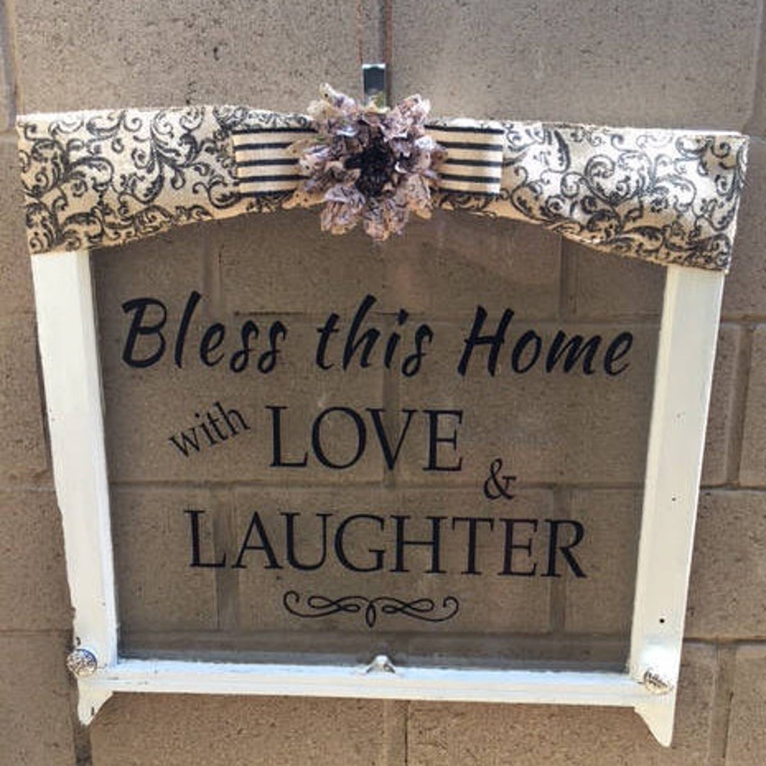 Old Wood Window, Vintage Window, Repurposed Window, Rustic Decor ...