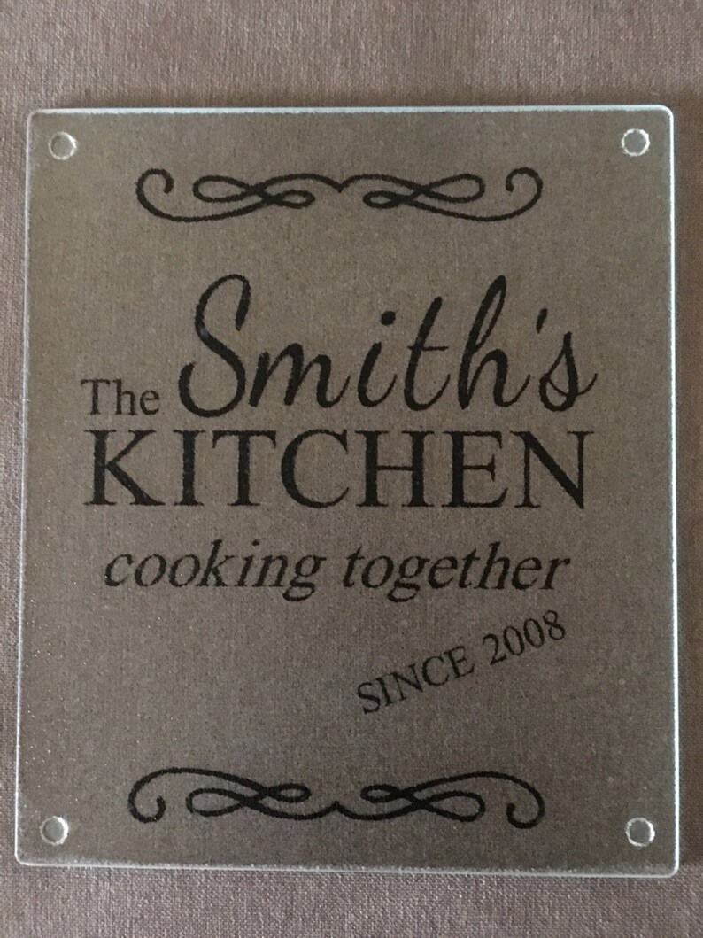 Glass Cutting Board Custom Cutting Board Personalized - Etsy