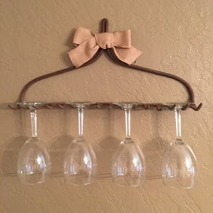 Wine Glass Rack, Wine Glass Holder, Vintage Wine Glass Wall Decor ...