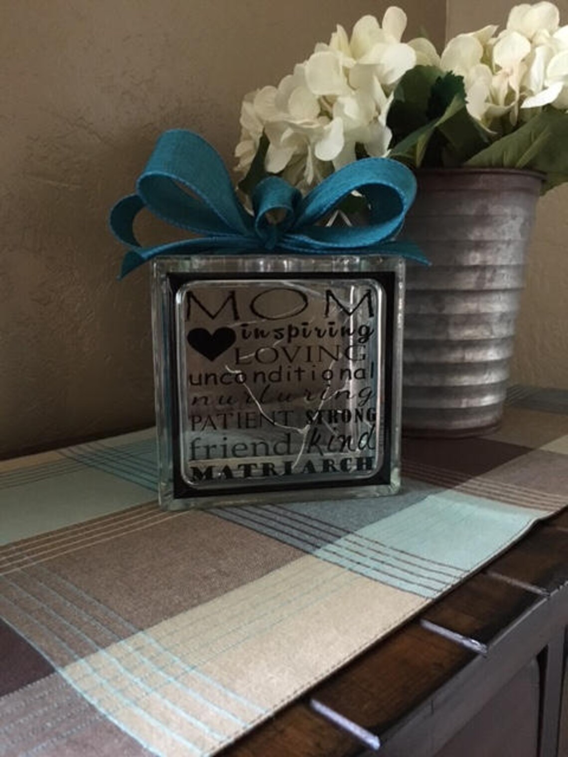 Lighted Glass Block Battery Glass Block Night Light Gift | Etsy