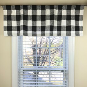 Buffalo Check Valance - Etsy