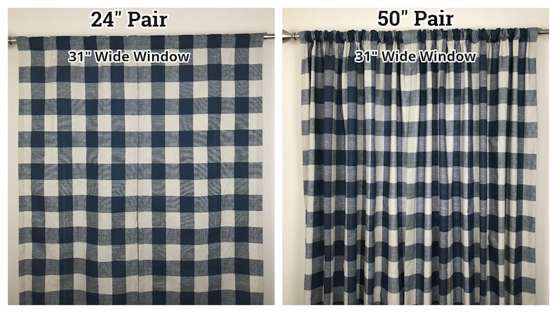 24 34 50" W- Nasco Rod-pocket Curtains - Scott Living Heavy-weight ...