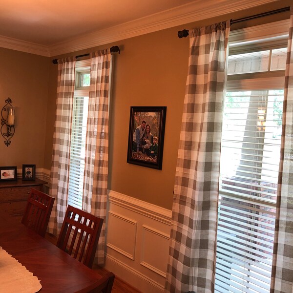 Buffalo Check Curtains - Etsy