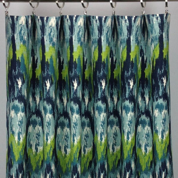 Ikat Curtain Panels - Etsy