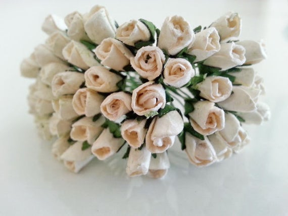 Free shipping 25 pcs.Tiny ROSES buds mulberry flower off | Etsy