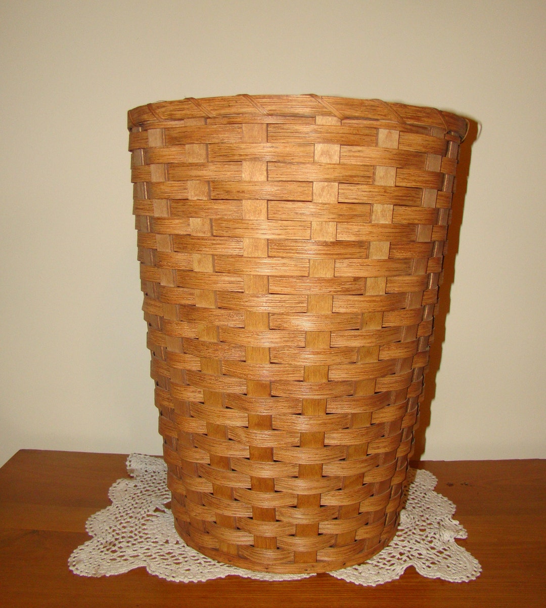 Made in Michigan! Amish Made Tall Wastebasket, Toy Basket, or Just a ...