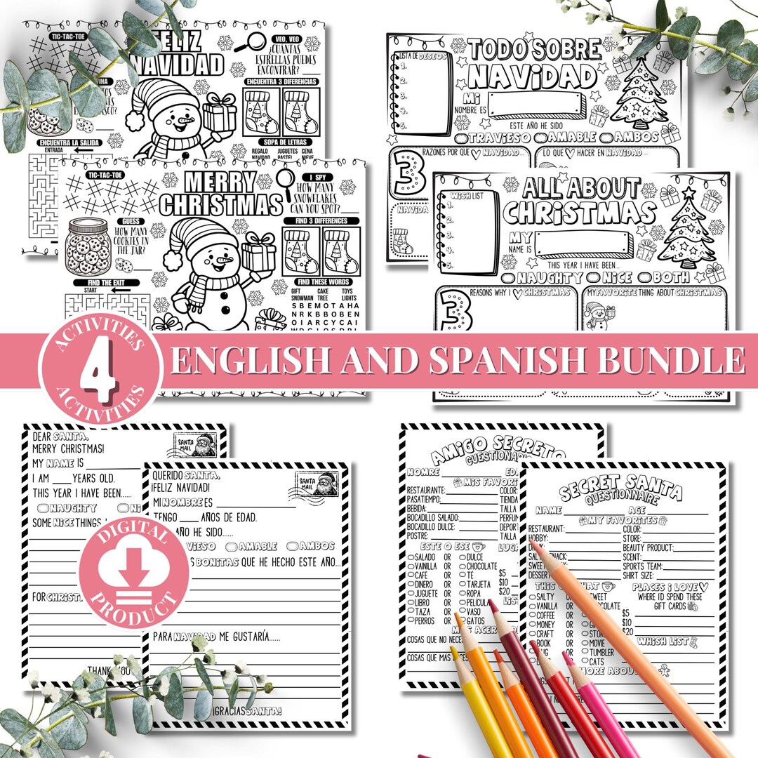Printable Christmas Game Bundle | Christmas Party Games | Christmas ...