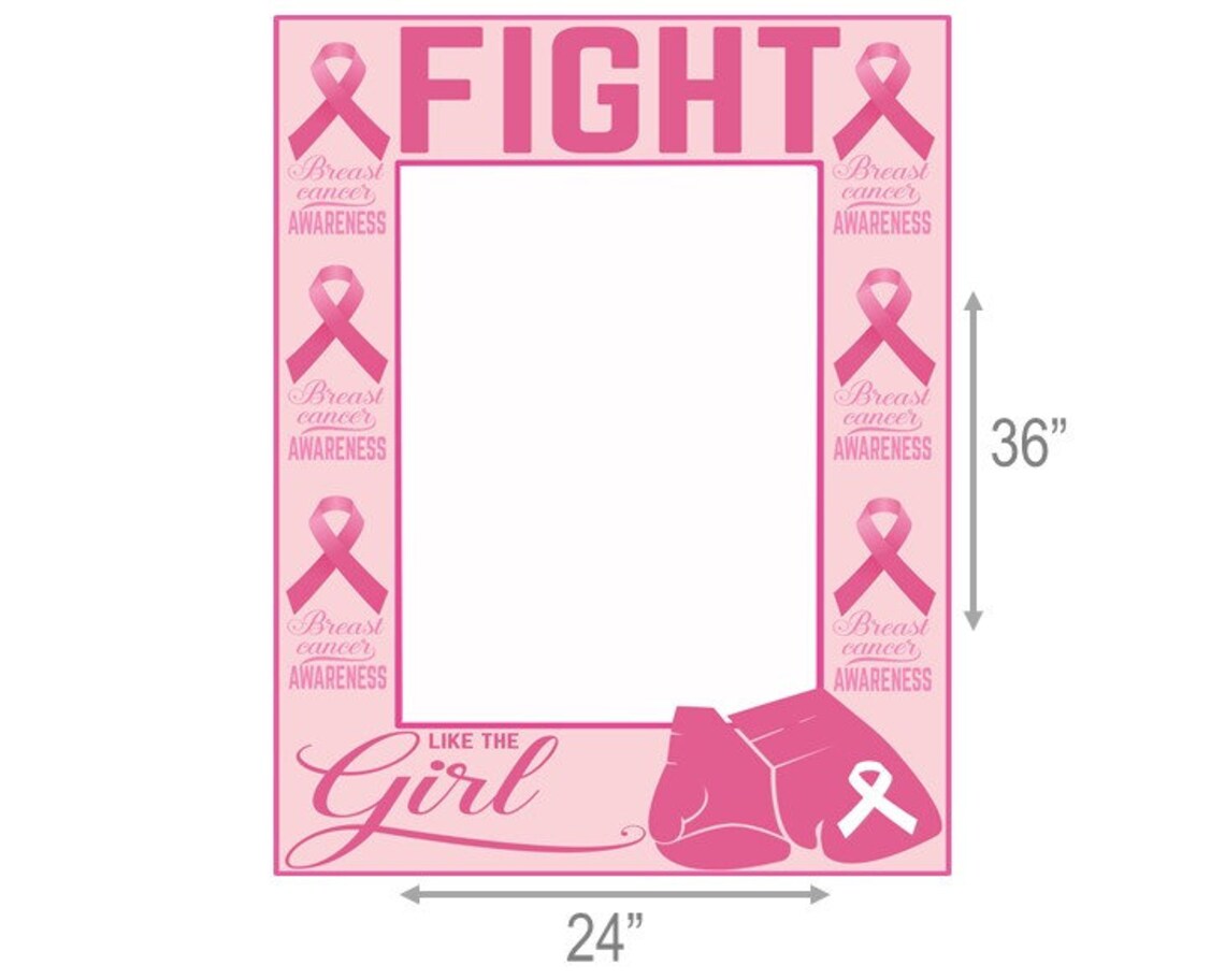 Breast Cancer Awareness Merchandise - Photo Booth Frame - Breast Cancer ...