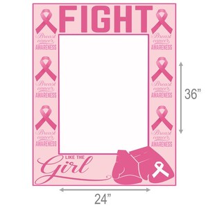 Breast Cancer Awareness Merchandise - Photo Booth Frame - Breast Cancer ...