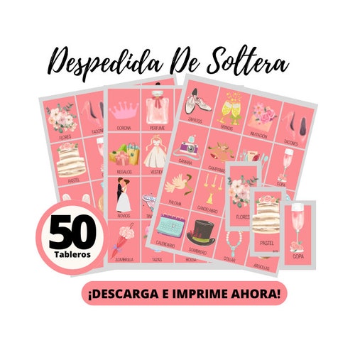 Spanish Bridal Shower Games Juegos De Despedida De Soltera - Etsy