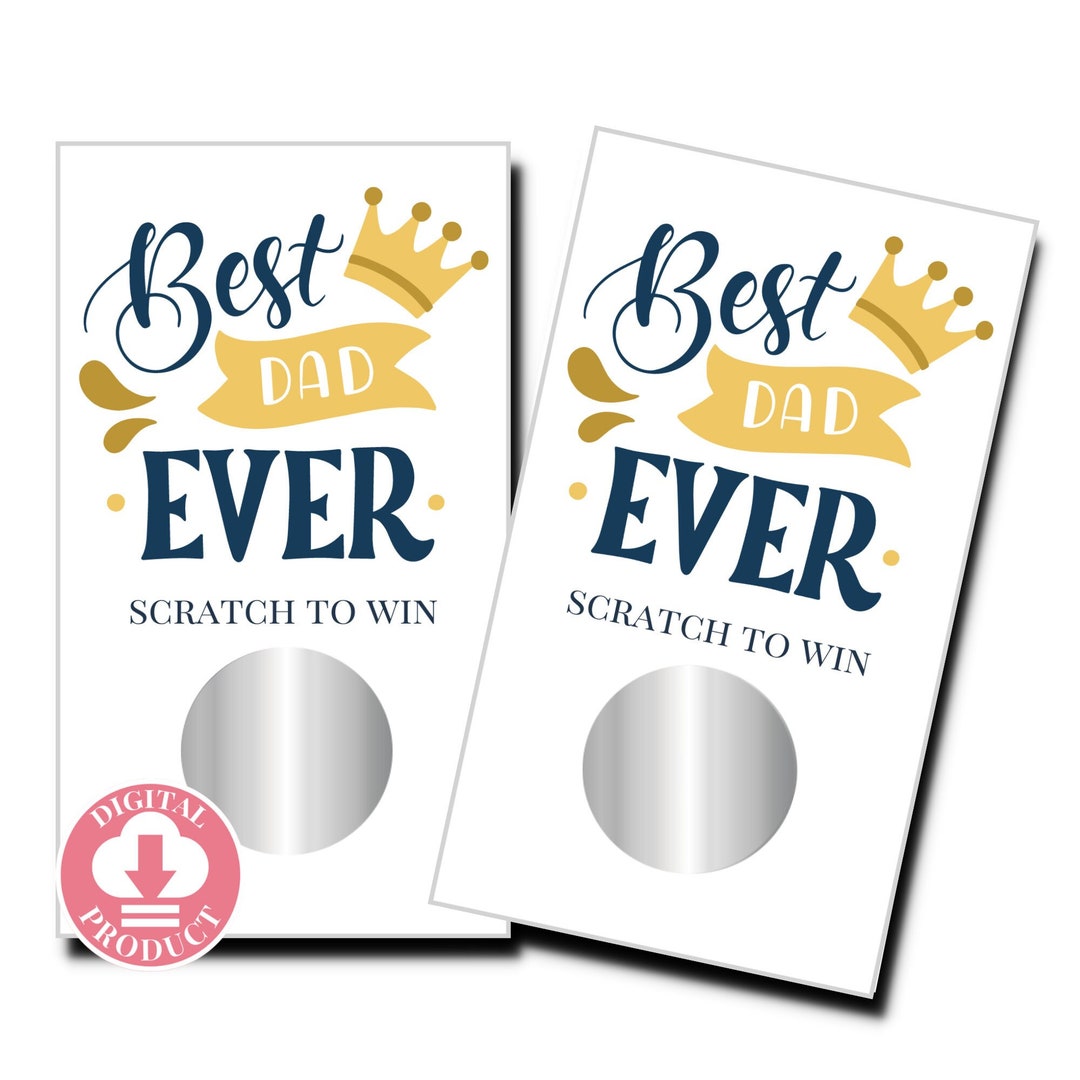 Father's Day Scratch off Card Father's Day Gifts - Etsy