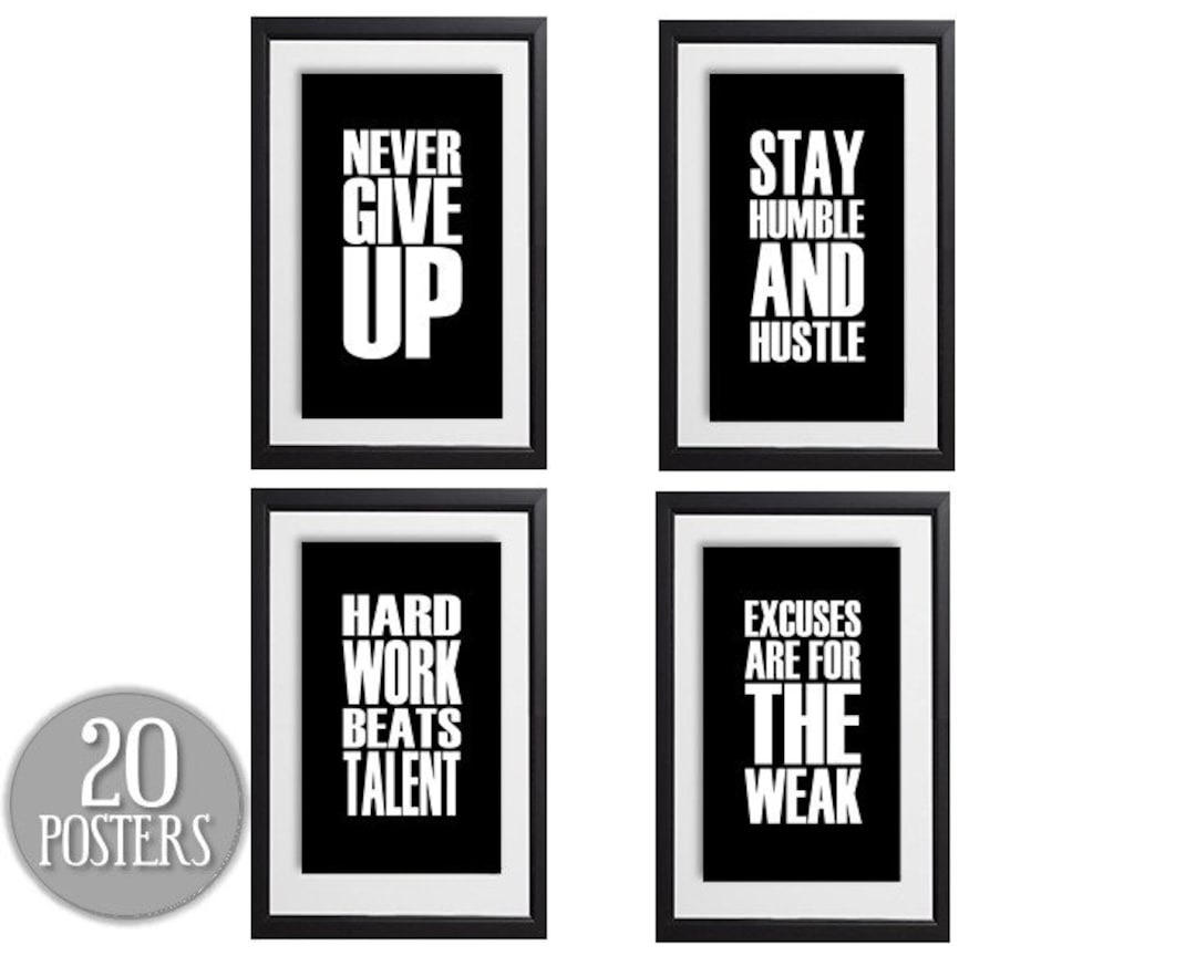 Inspirational Quotes Posters - Motivational Quotes Posters - Wall Decor ...