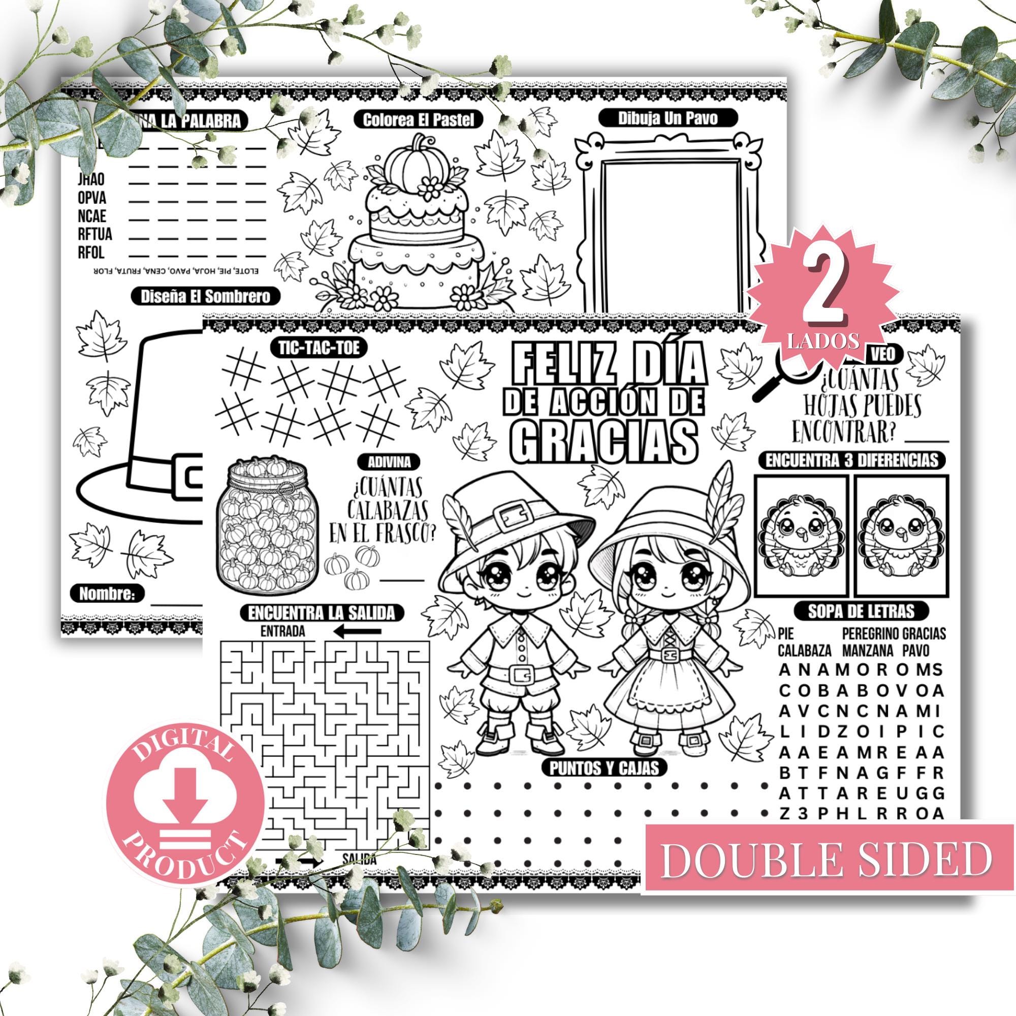 Dia De Accion De Gracias Juegos Para Niños - Juegos Para Dia De Accion ...