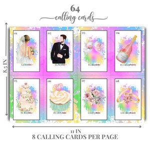 Despedida De Soltera Loteria Juegos 100 Tableros Juegos Para Boda ...