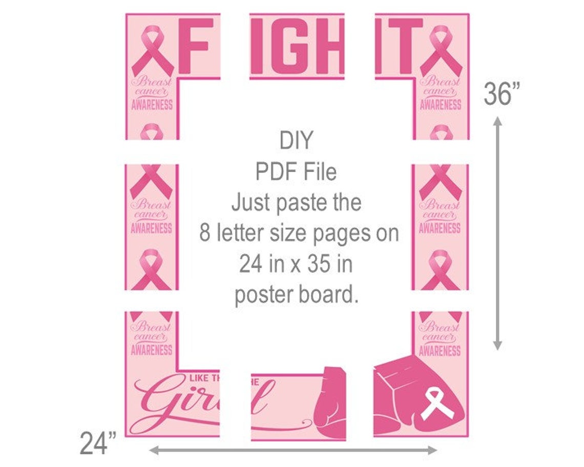 Breast Cancer Awareness Merchandise - Photo Booth Frame - Breast Cancer Survivor Party - Photo ...