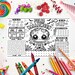 Halloween Placemats for Kids in Spanish | Coloring Books in Spanish ...