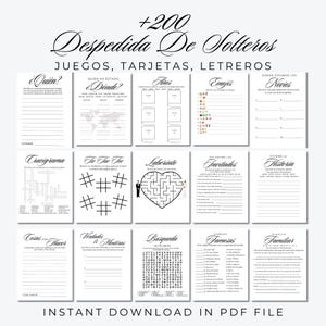 Despedida De Soltera Juegos Mega Bundle 03 - Juegos Para Boda - Bridal ...