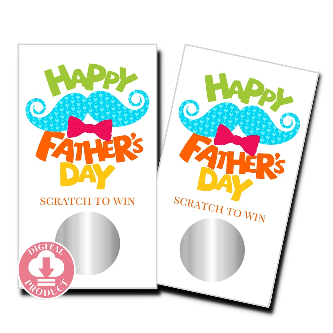 Father's Day Scratch off Card Father's Day Gifts Ideas Father's Day ...