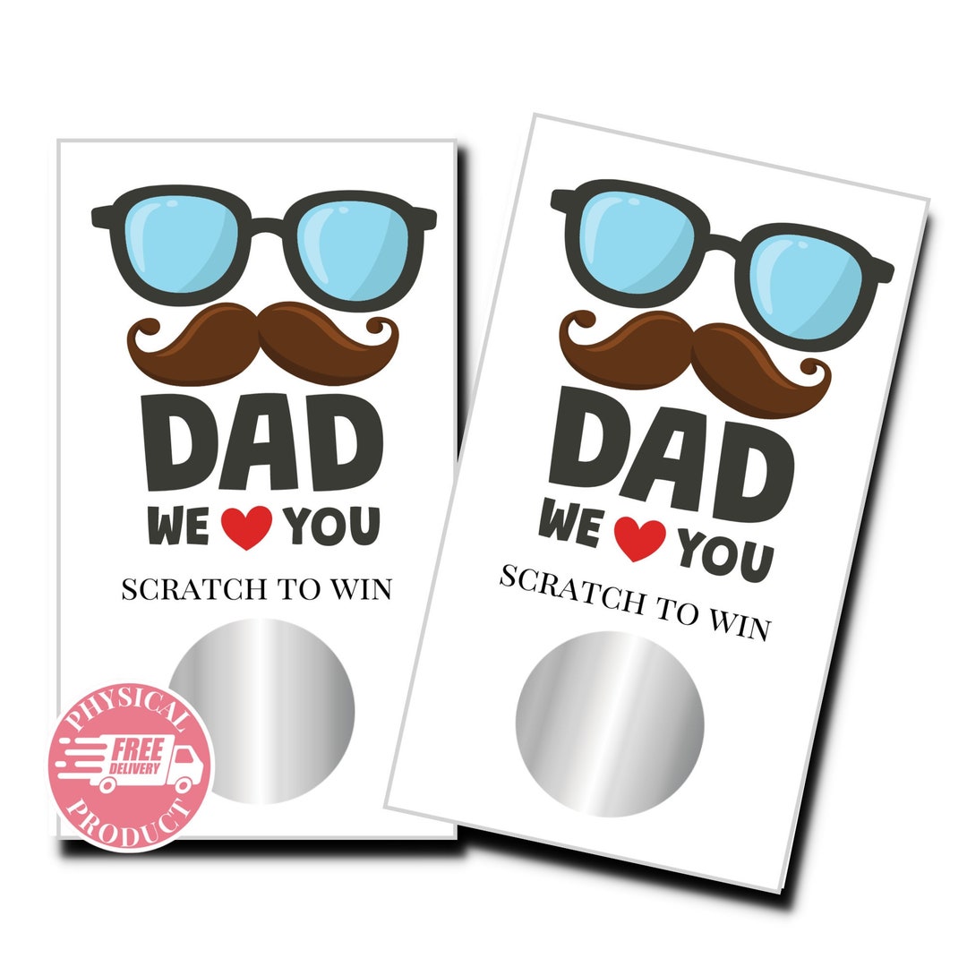 Father's Day Scratch off Card Father's Day Gifts Ideas Father's Day ...