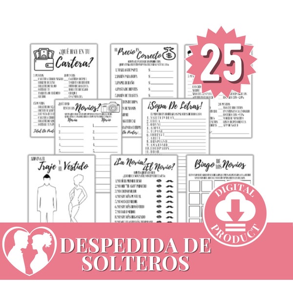 Despedida De Soltera Loteria Juegos 100 Tableros Juegos Para Boda ...