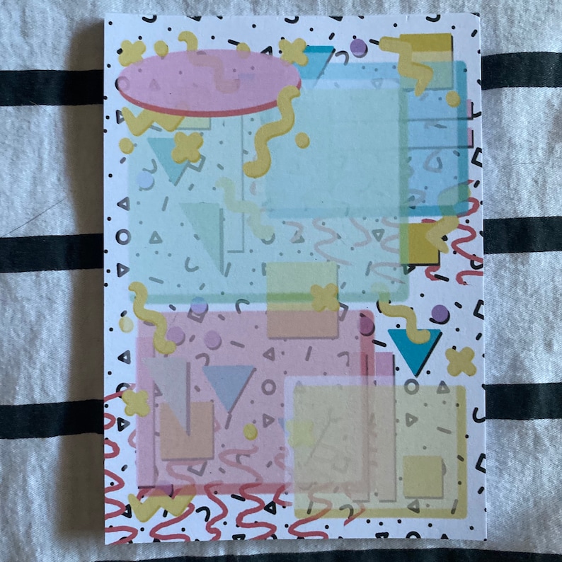 90s Memo Pad Cute Nostalgic Stationery Unique Note Paper - Etsy