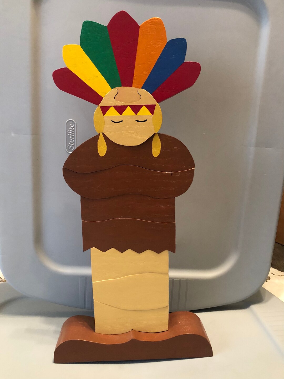 Native American Standing Puzzle - Etsy