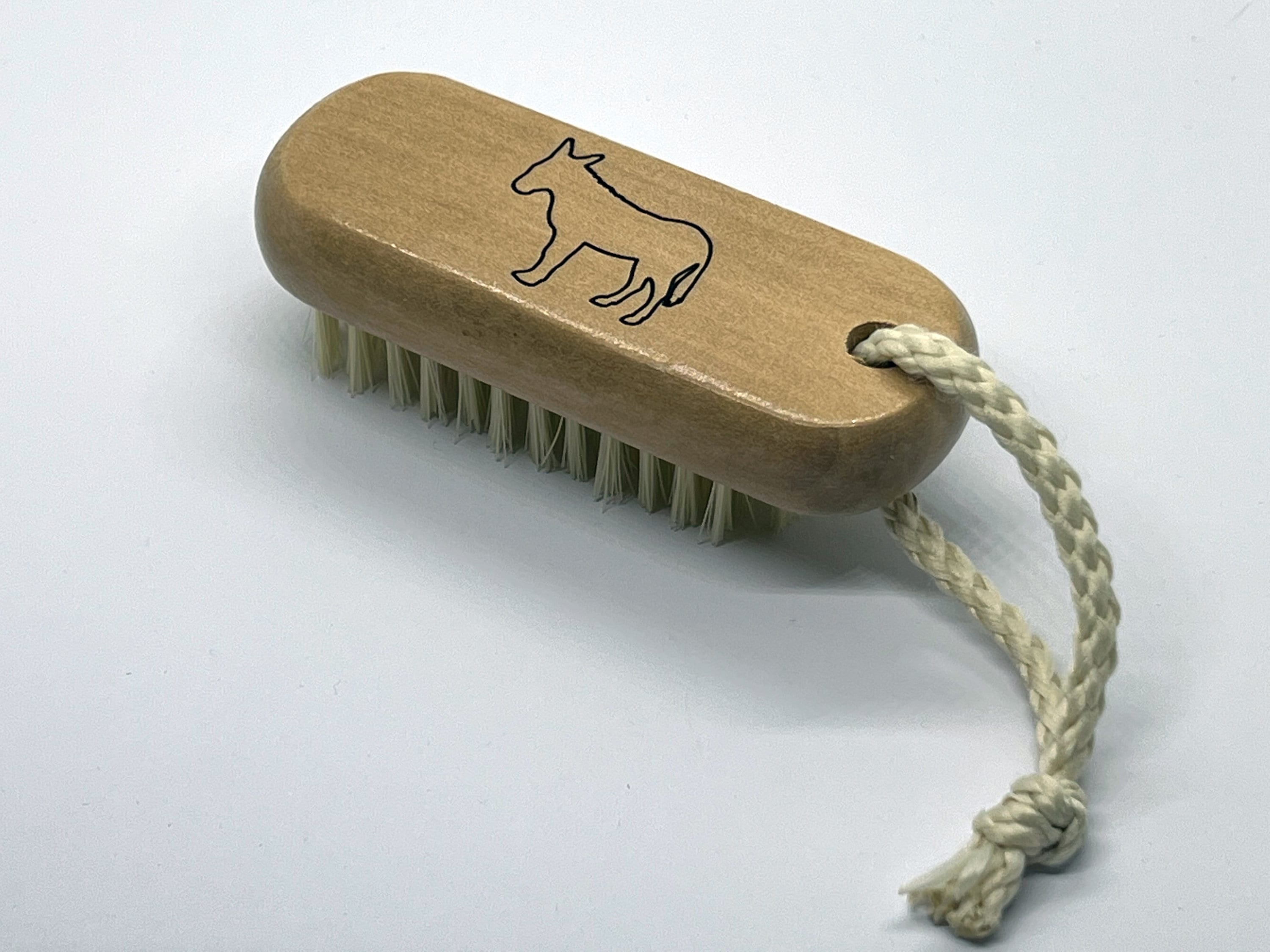 Donkey Nail Brush With Practical Hanger laser Engraving, Wooden Nail ...