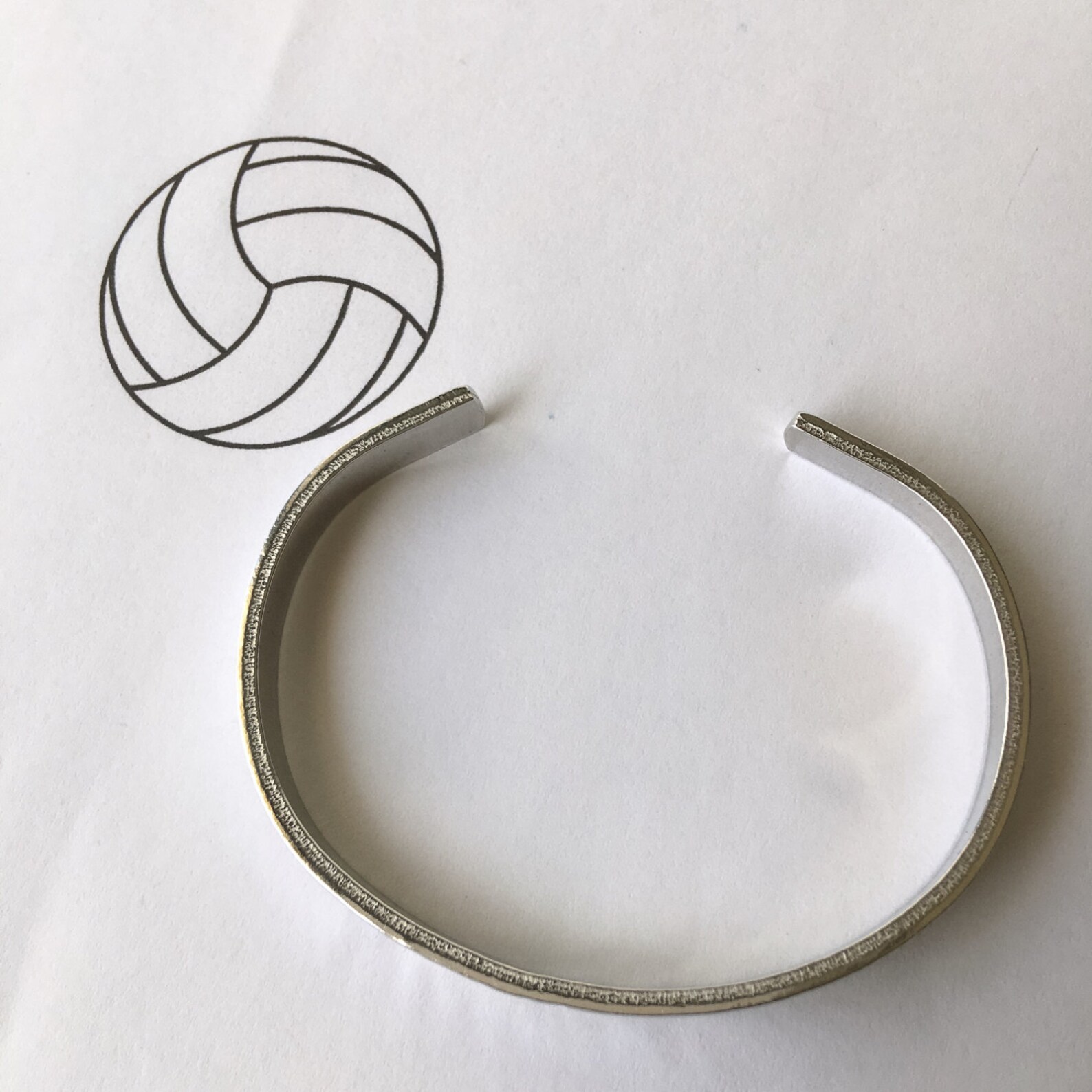Netball Cuff Bangle Netball Mum Netball Bangle Hand - Etsy