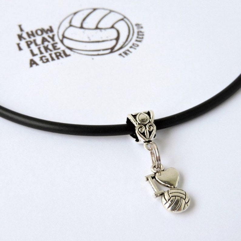 Netball Necklace - I Love Netball Charm! - Etsy UK